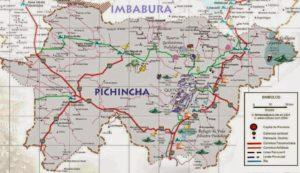 Mapa de la provincia de Pichincha