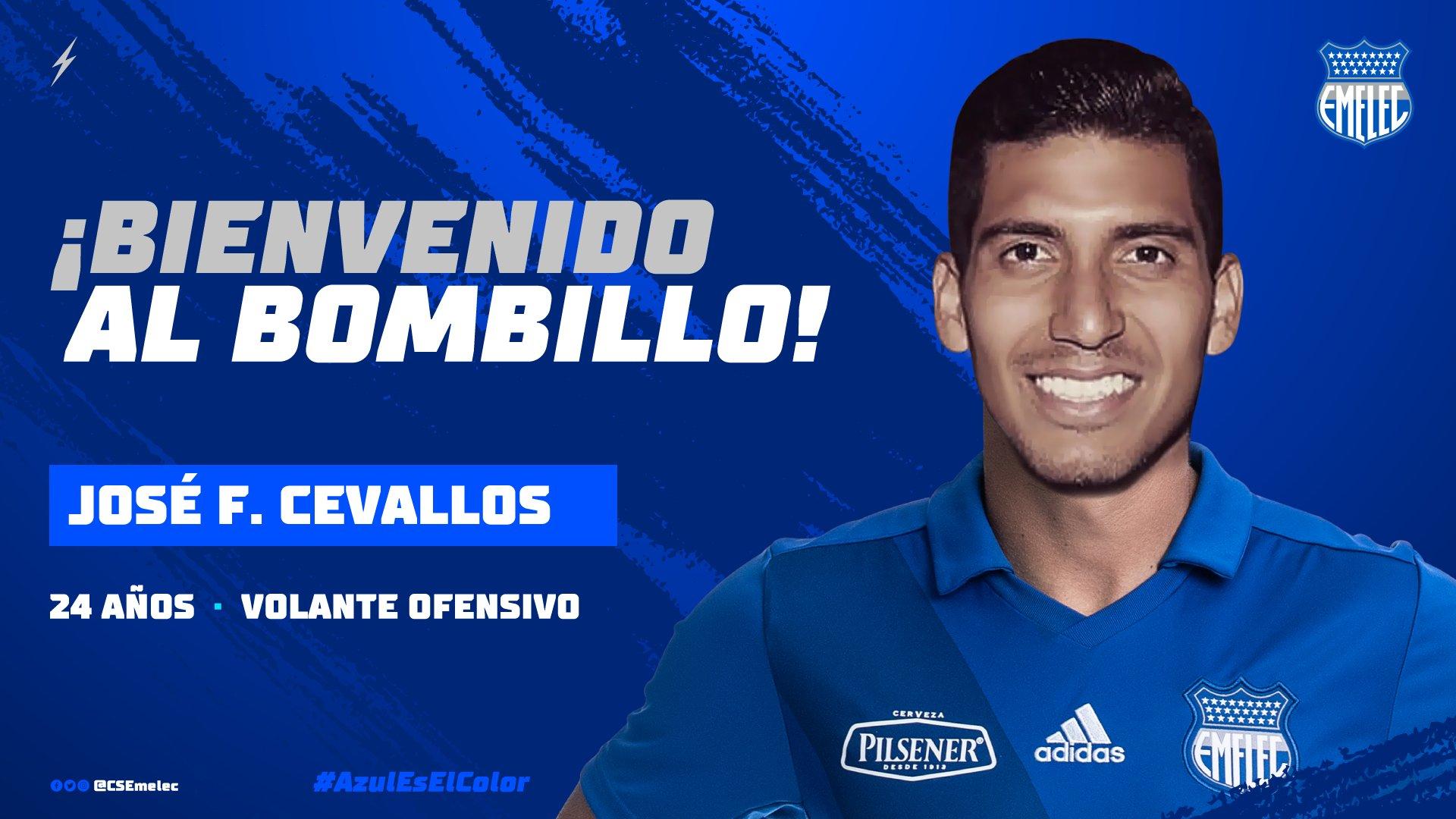 José Francisco Cevallos Jr., nuevo jugador de Emelec