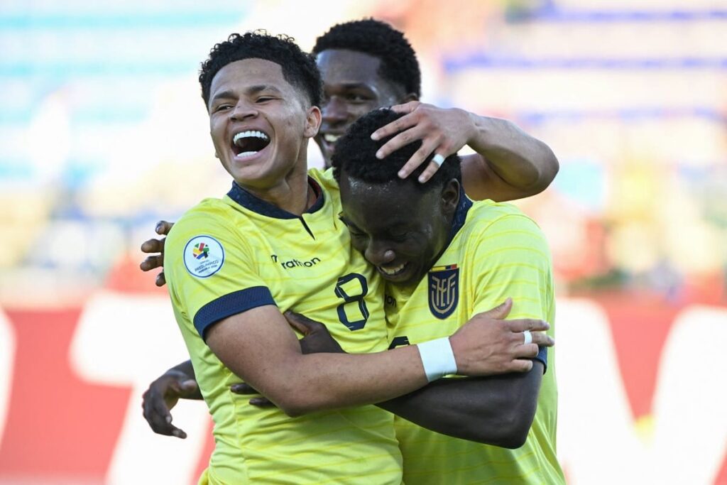 Ecuador goleó a Colombia en el torneo Preolímpico Sub-23