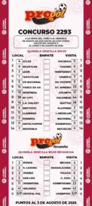 Resultados Progol 2293